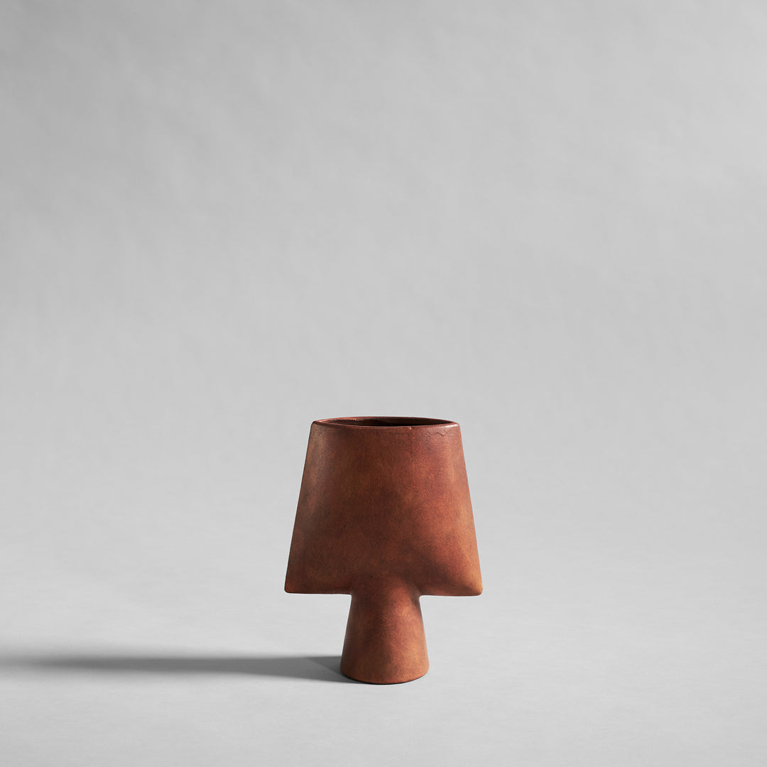 Sphere Vase Square, Mini - Terracotta | 101 Copenhagen