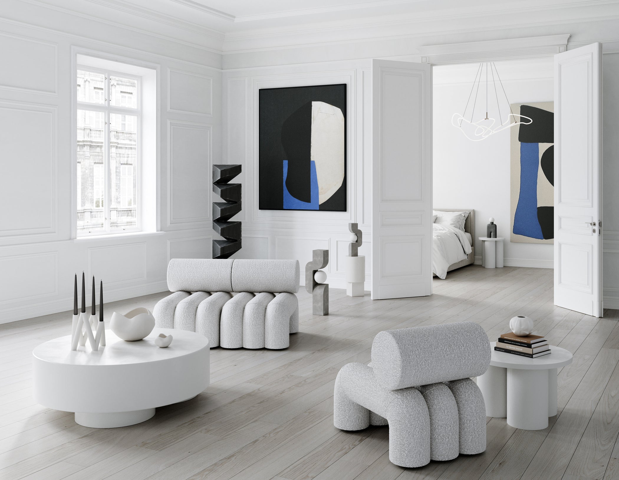 Column Table - Bone White | Coffee Table | 101 Copenhagen