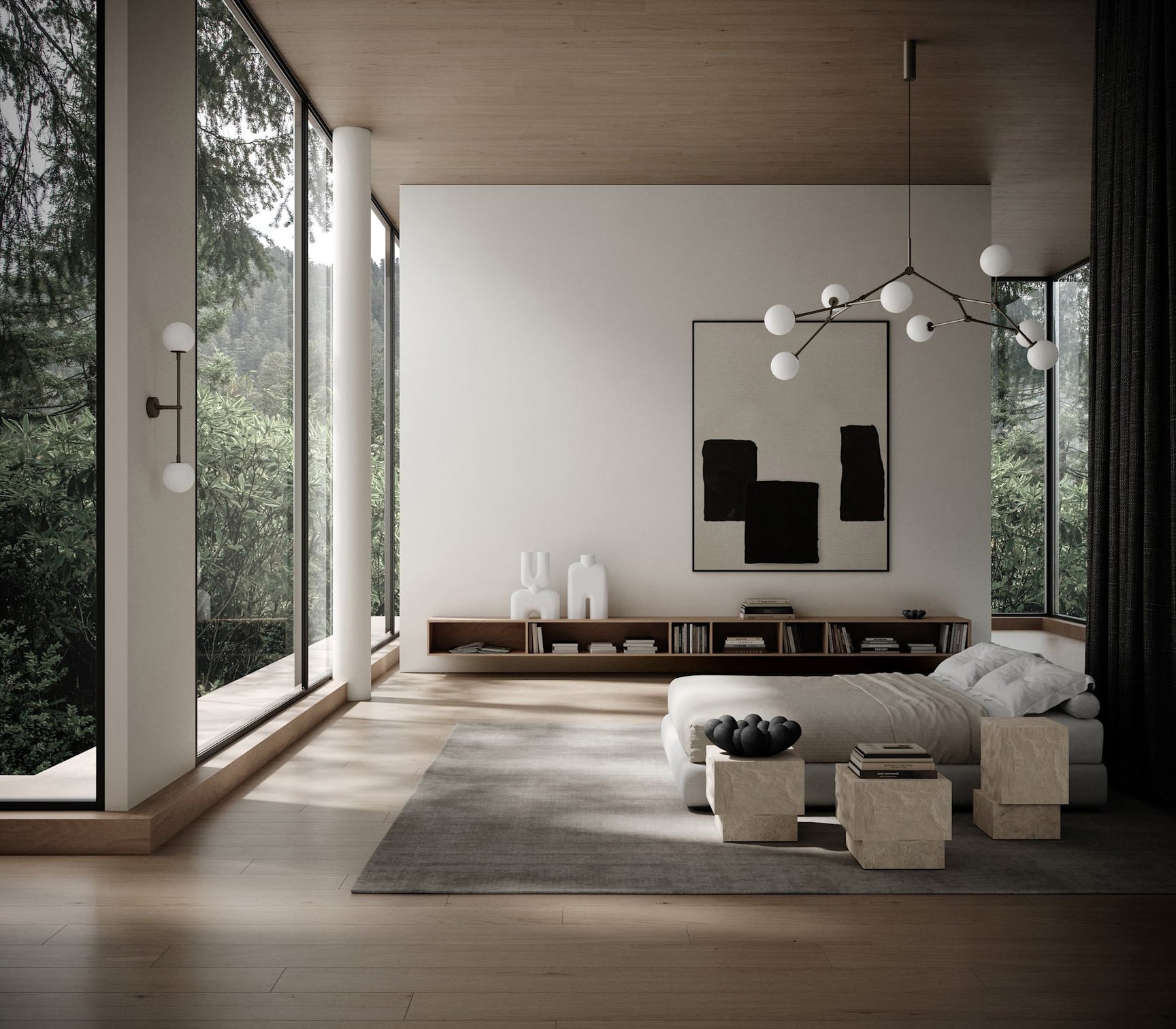 Temple Coffee Table, Tall - Limestone | 101 Copenhagen