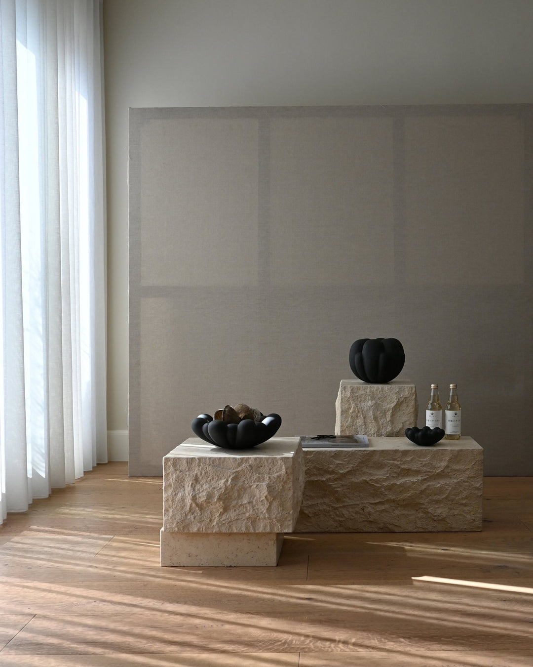 Temple Coffee Table, Low - Limestone | 101 Copenhagen