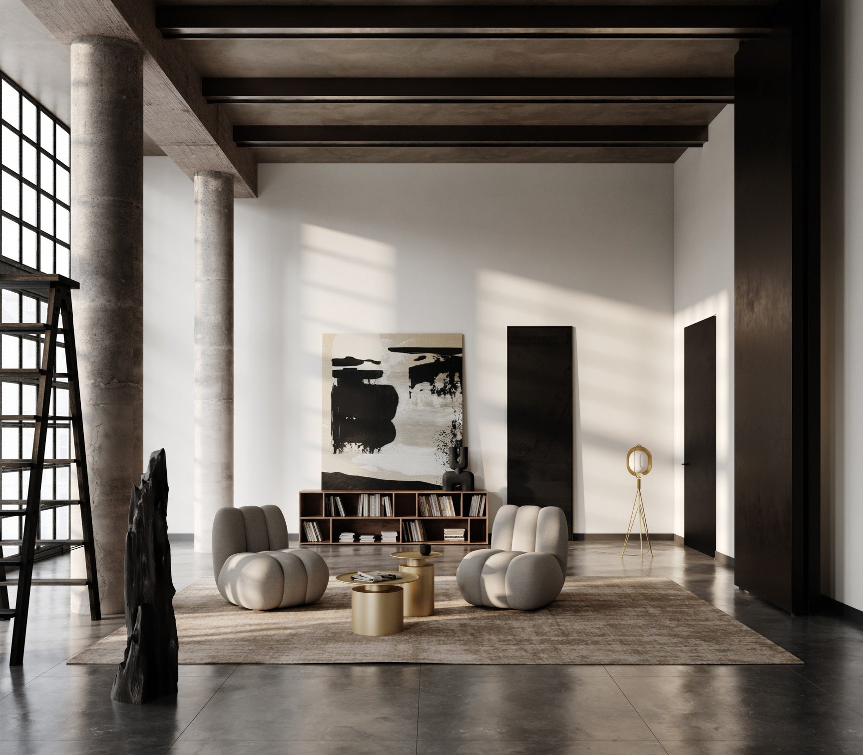 Pillar Table, Low - Brass | 101 Copenhagen